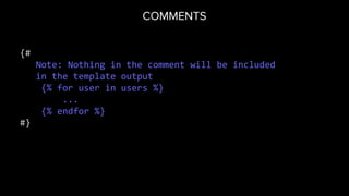 Advanced Use of jinja2 for Templates | PDF | Web Development | Internet