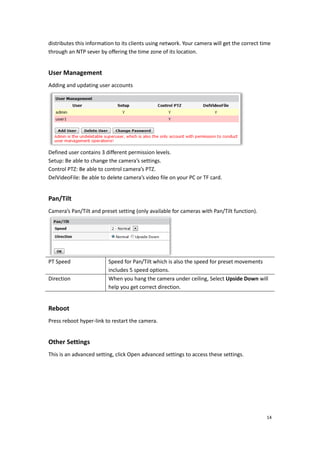 Tenvis IPROBOT 3 English User Manual | PDF