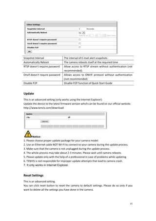 Tenvis IPROBOT 3 English User Manual | PDF