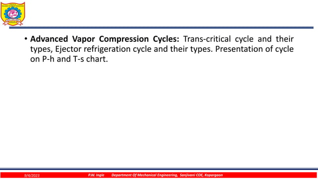 Advanced Vapour Compression systems.ppt