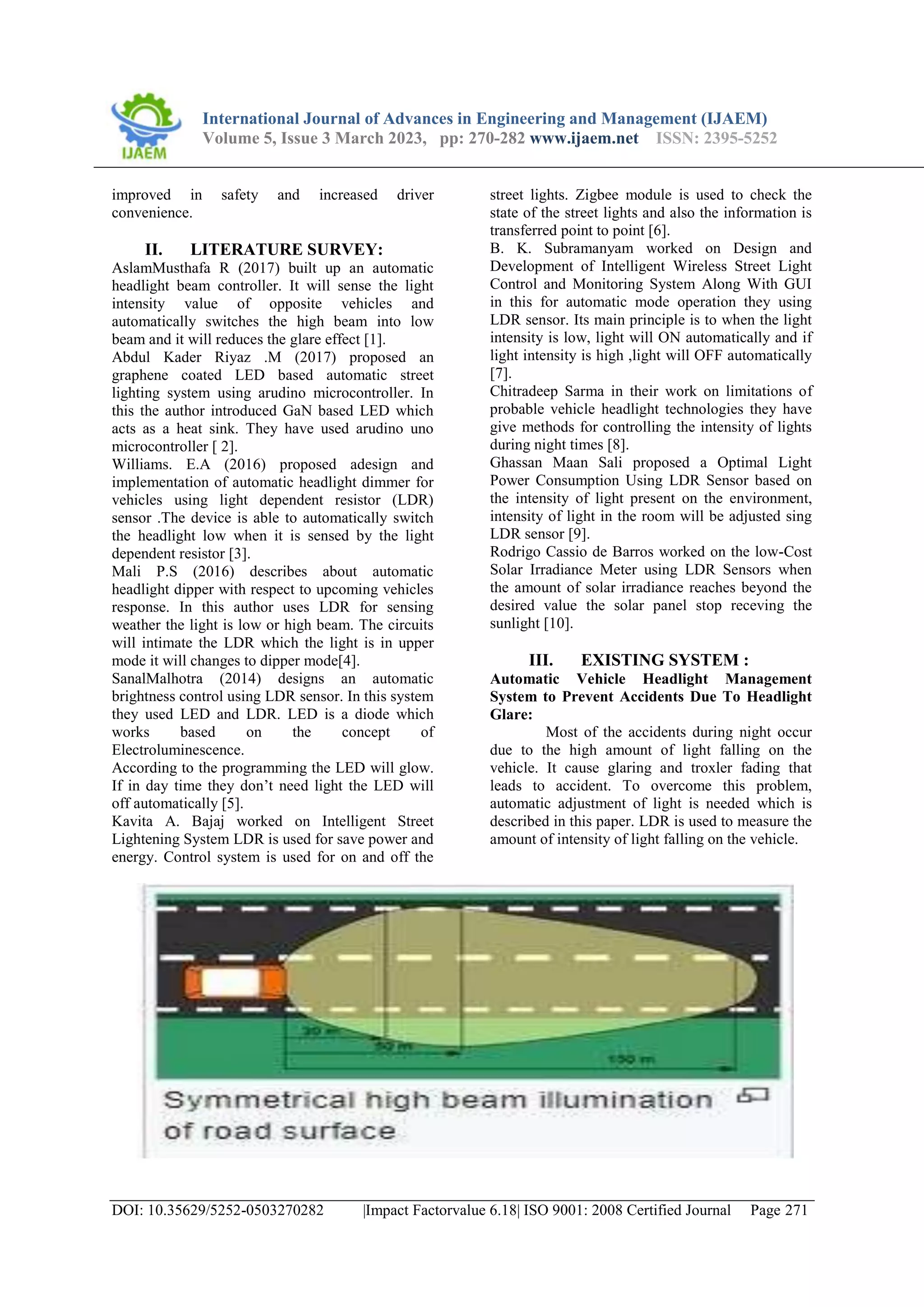 Advanced Vehicle Monitoring System And Automatic Vehicle Dim And ...