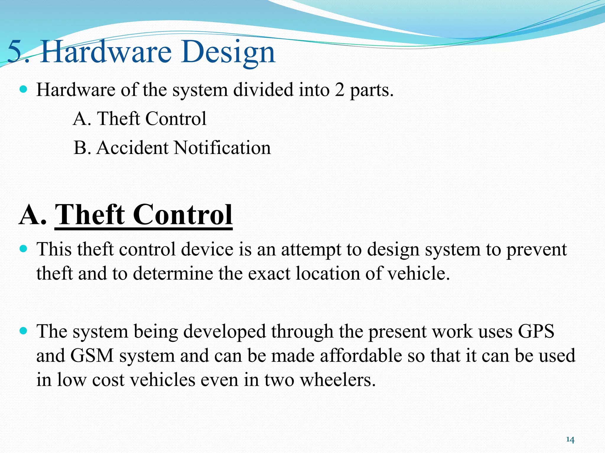 Advanced vehicle security system 2016 upload | PPTX