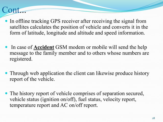 Advanced vehicle security system 2016 upload | PPTX
