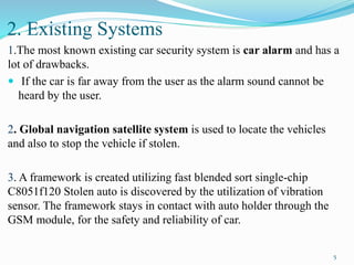 Advanced vehicle security system 2016 upload | PPTX