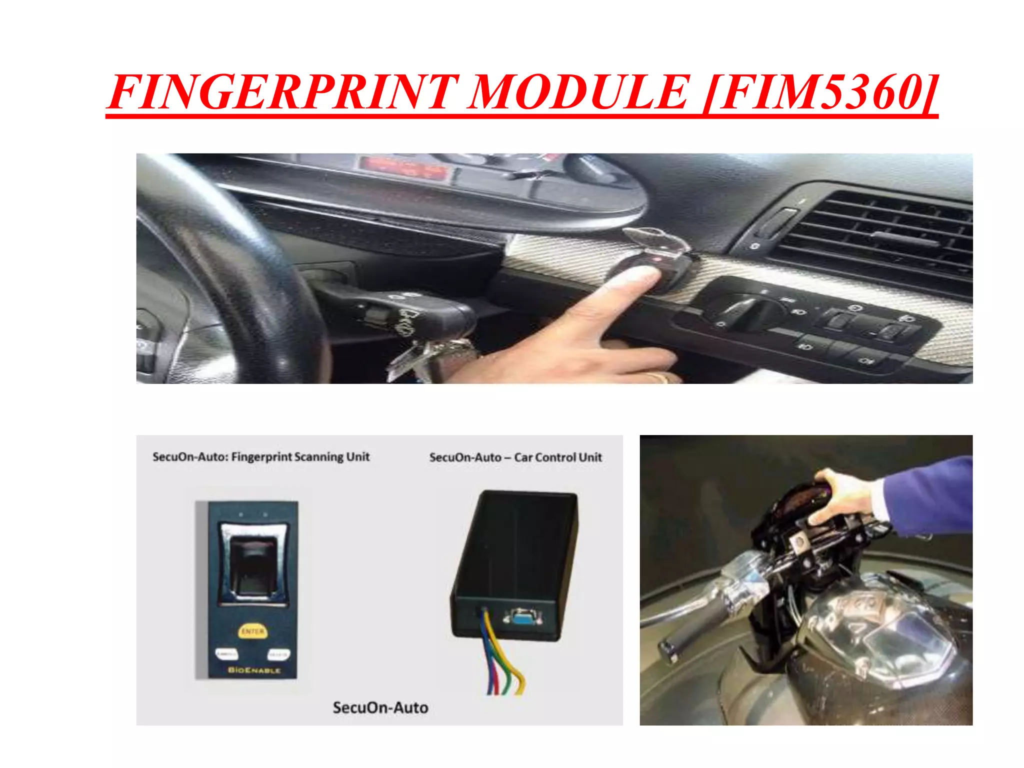 Advanced vehicle security system using fingerprint & gsm new | PPTX