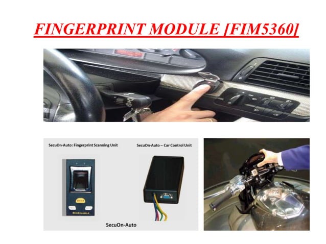 Advanced vehicle security system using fingerprint & gsm new | PPT