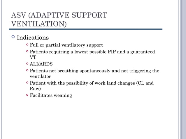 Advanced ventilatory modes | PPT