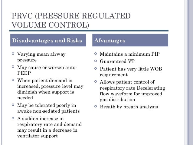 Advanced ventilatory modes
