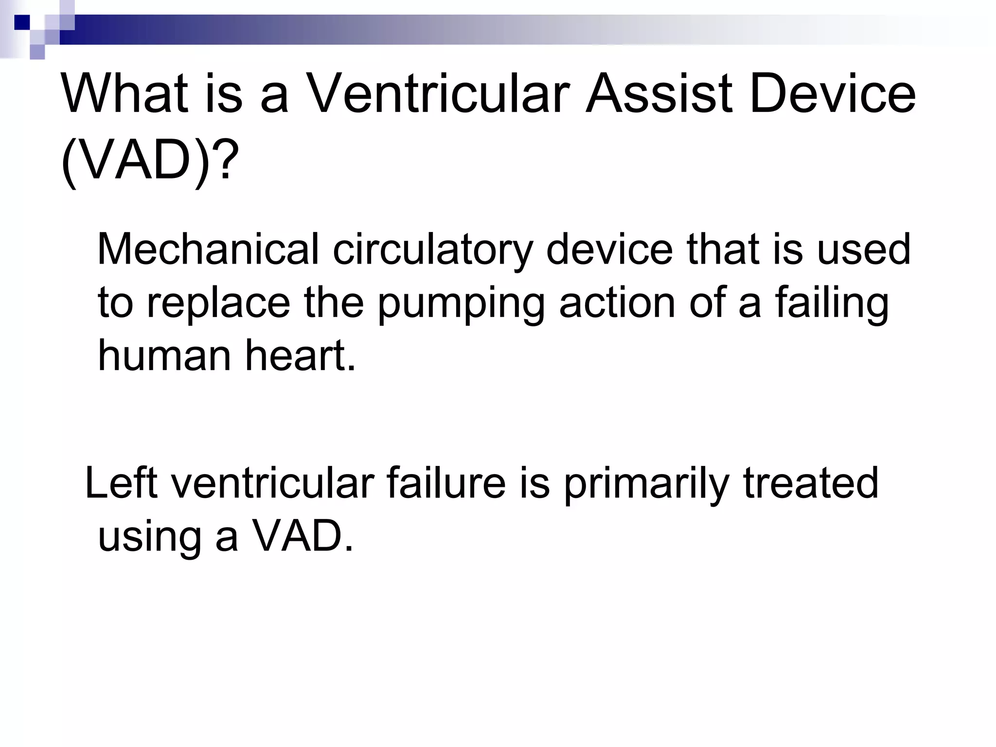 Advanced ventricular assist device ppt | PPTX