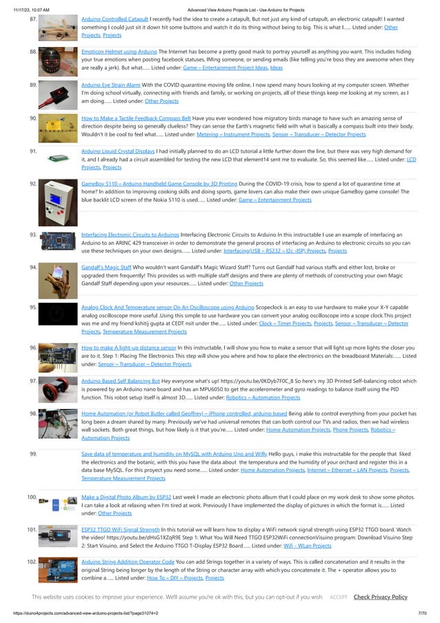Advanced View Arduino Projects List - Use Arduino for Projects-2.pdf