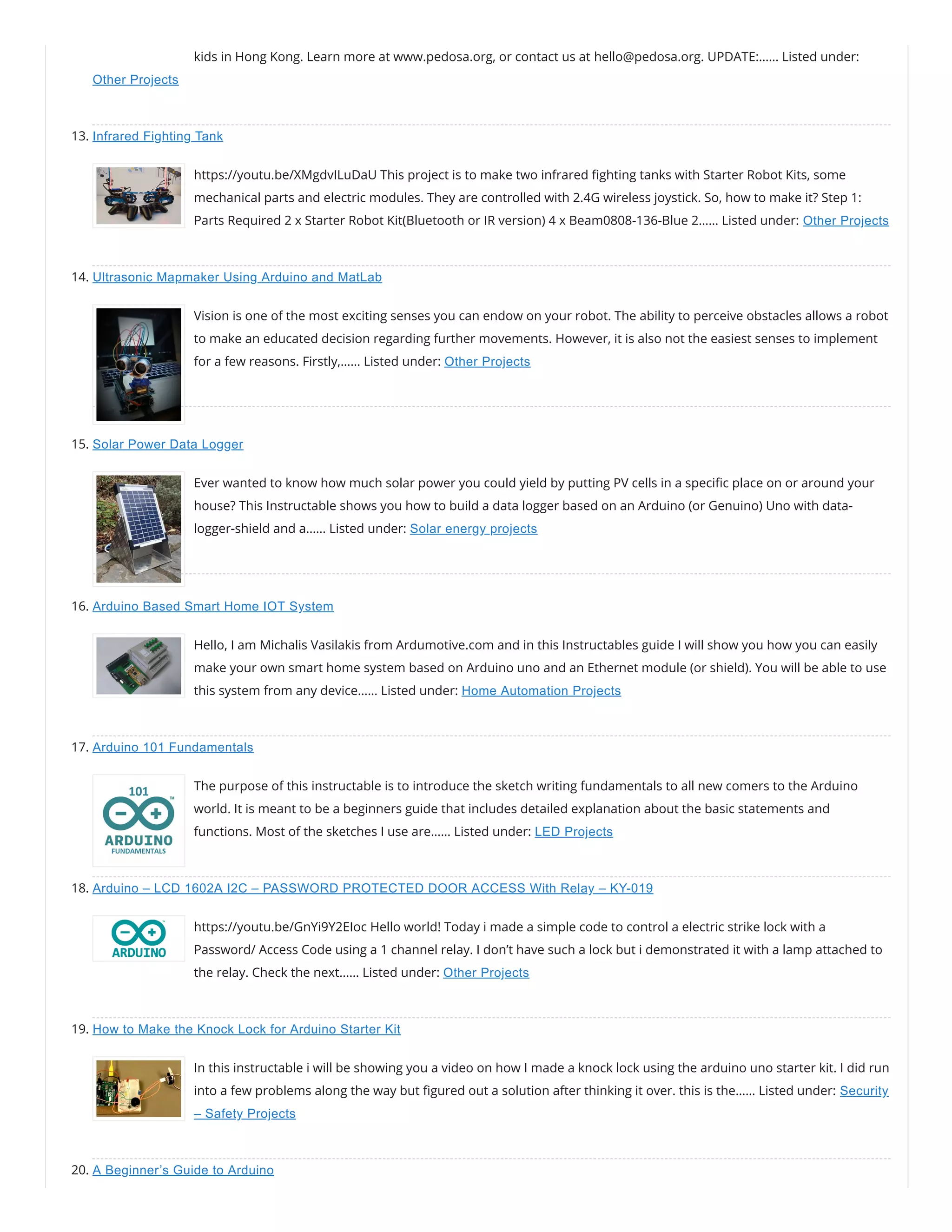 Advanced View Arduino Projects List Use Arduino For Projects Pdf 5130