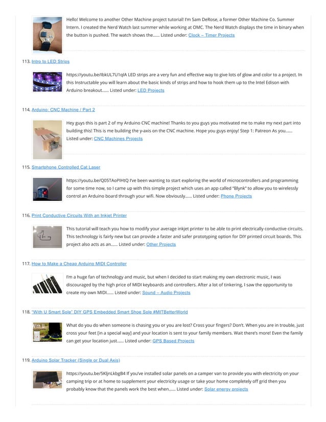 Advanced view arduino projects list use arduino for projects | PDF