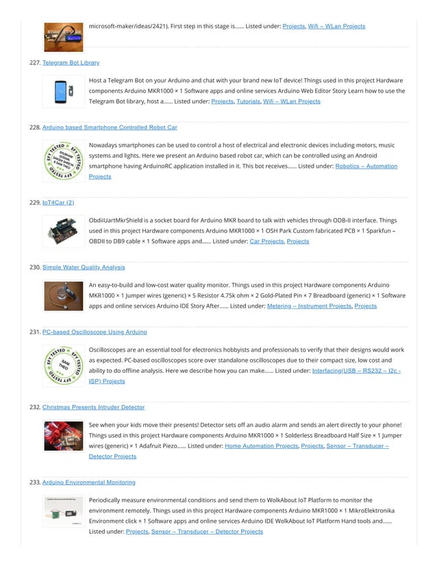 Advanced view arduino projects list use arduino for projects | PDF