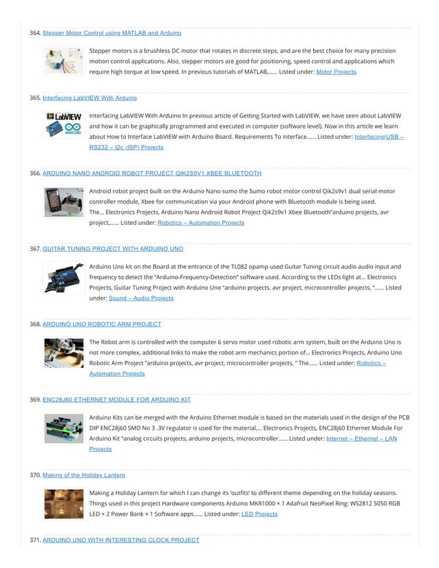 Advanced View Arduino Projects List Use Arduino For Projects Pdf 0186