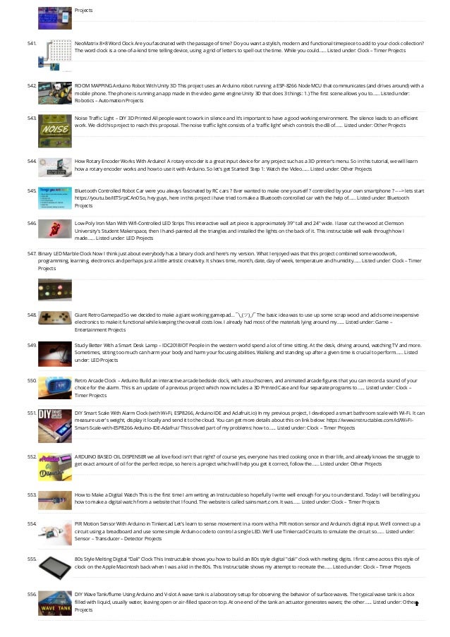 Advanced View Arduino Projects List Use Arduino For Projectspdf