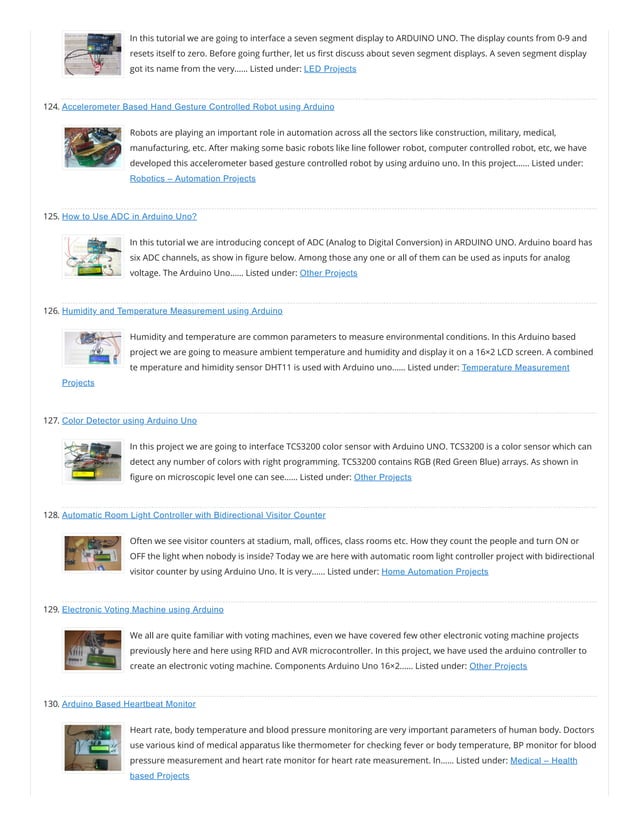 Advanced view arduino projects list use arduino for projects (2) | PDF ...
