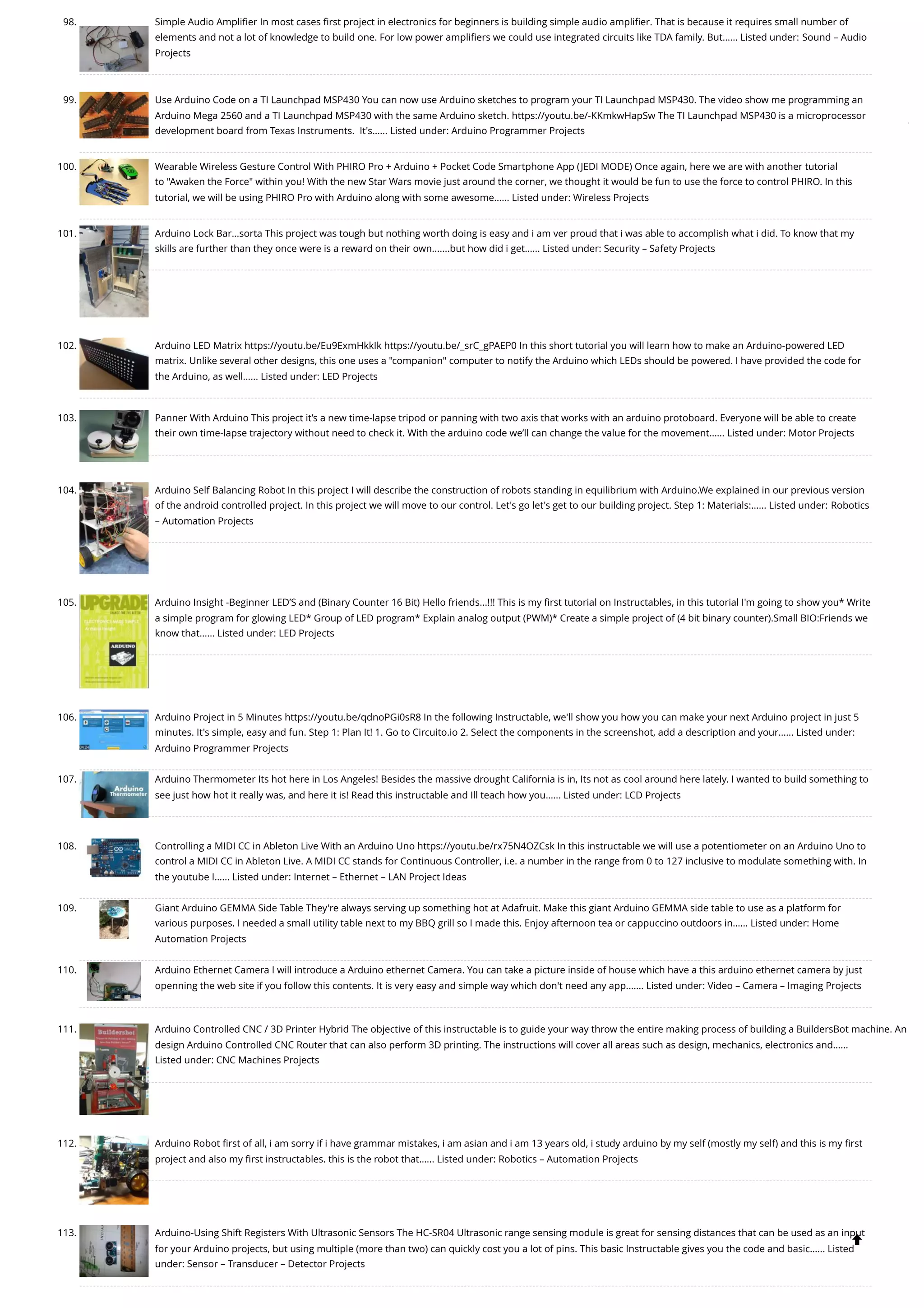 Advanced View Arduino Projects List Use Arduino For Projects 2 Pdf 3975