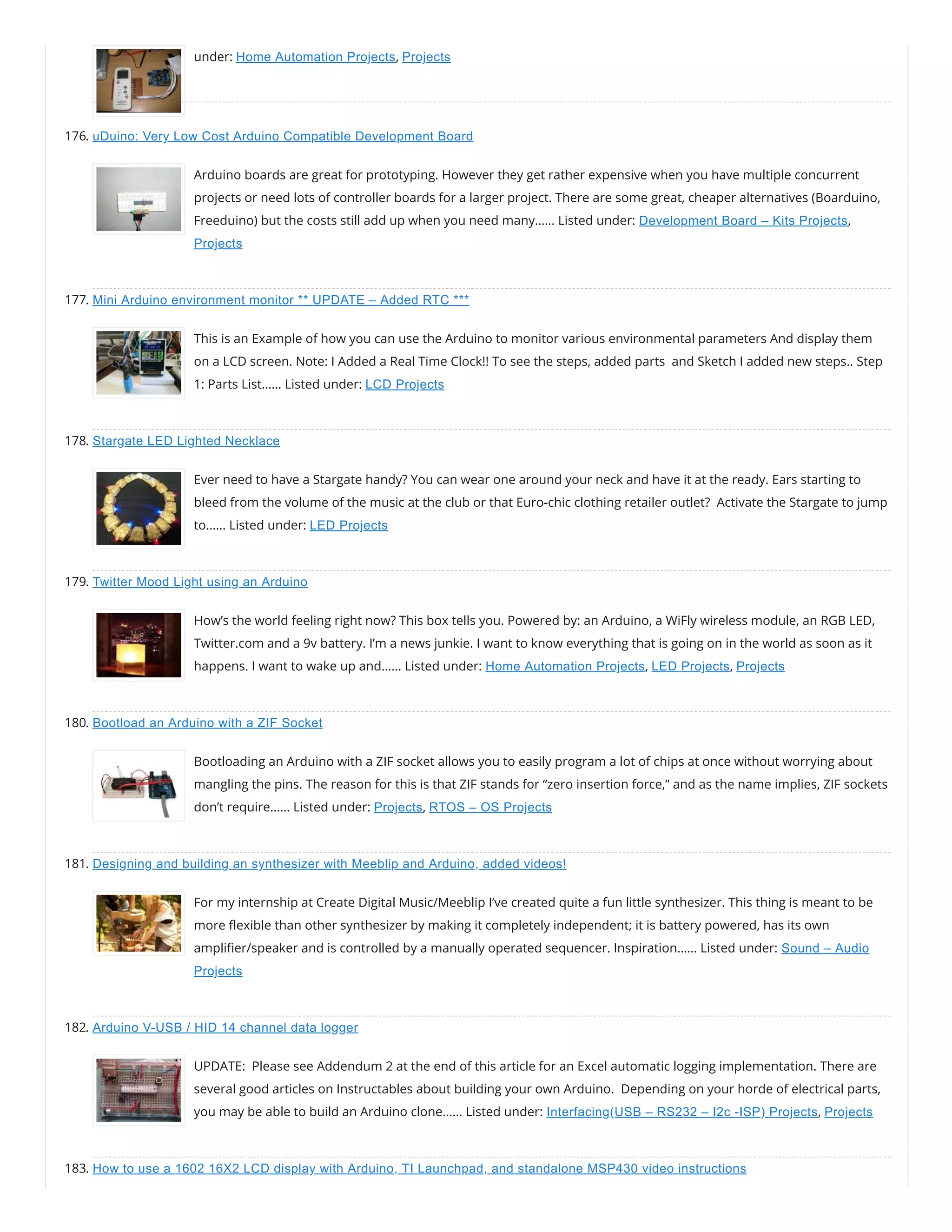 Advanced View Arduino Projects List Use Arduino For Projects 4 Pdf 1609