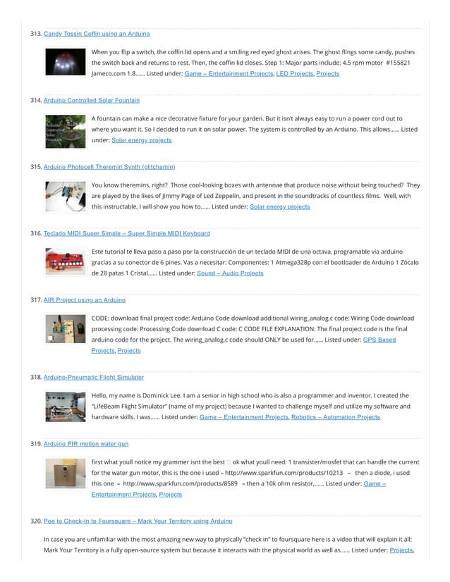Advanced View Arduino Projects List Use Arduino For Projects 4 Pdf 