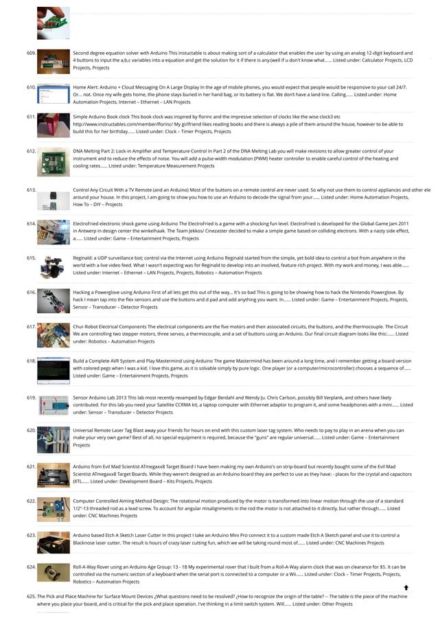 Advanced view arduino projects list use arduino for projects (4) | PDF
