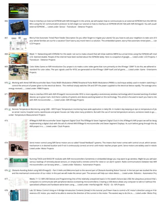 Advanced view of atmega microcontroller projects list at mega32 avr | PDF