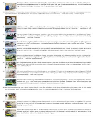 Advanced view of atmega microcontroller projects list at mega32 avr | PDF