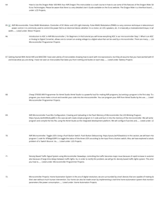 Advanced view of atmega microcontroller projects list at mega32 avr | PDF