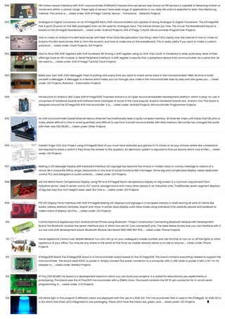 Advanced View of Atmega Microcontroller Projects List - ATMega32 AVR.pdf | Digital Audio ...