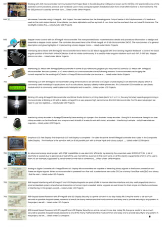 Advanced View of Atmega Microcontroller Projects List - ATMega32 AVR ...