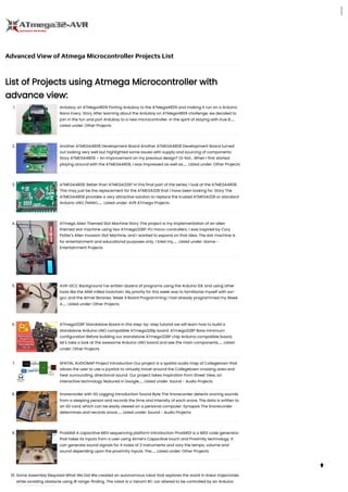 Advanced View of Atmega Microcontroller Projects List - ATMega32 AVR.pdf