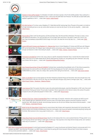 Advanced View of Projects Raspberry Pi List - Raspberry PI Projects.pdf