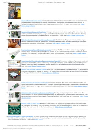 Advanced View of Projects Raspberry Pi List - Raspberry PI Projects.pdf