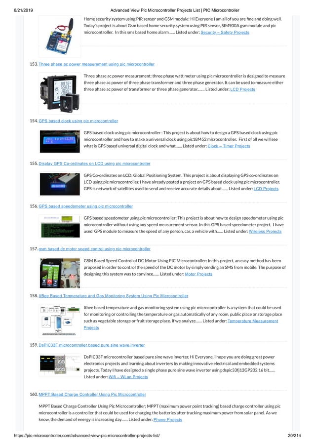 Advanced view pic microcontroller projects list (1767) pic ...