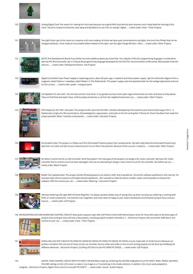 Advanced view pic microcontroller projects list pic microcontroller | PDF