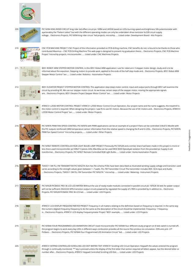 Advanced view pic microcontroller projects list pic microcontroller | PDF