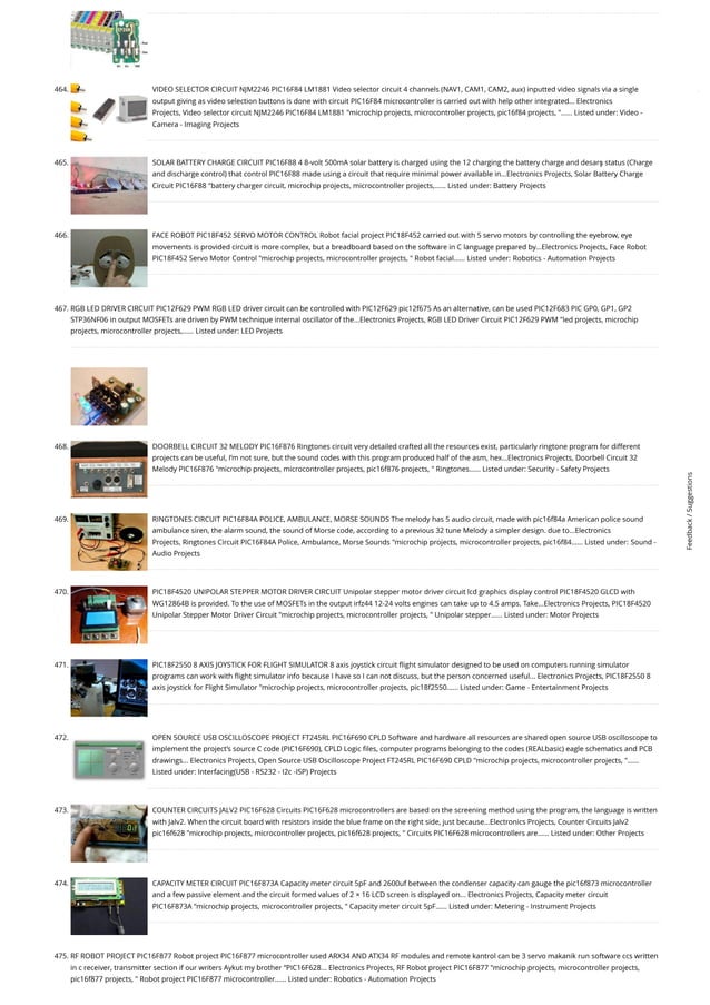 Advanced view pic microcontroller projects list pic microcontroller | PDF