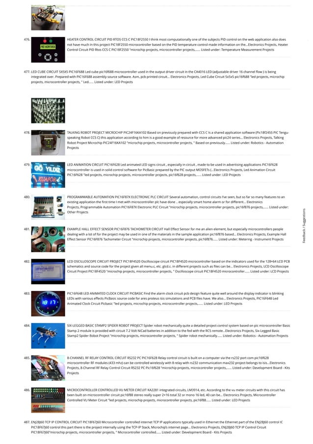 Advanced view pic microcontroller projects list pic microcontroller | PDF