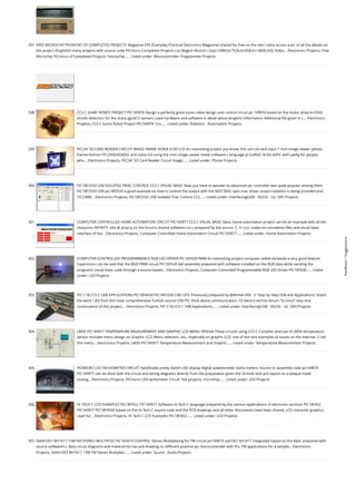 Advanced view pic microcontroller projects list pic microcontroller | PDF