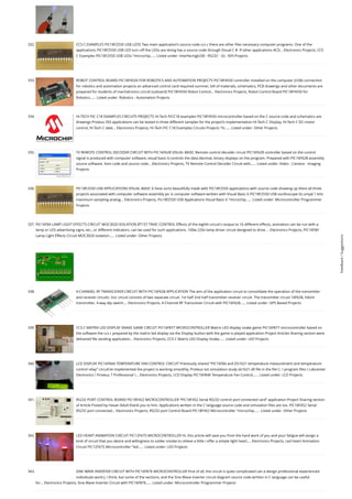 Advanced view pic microcontroller projects list pic microcontroller | PDF