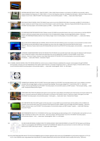 Advanced view pic microcontroller projects list pic microcontroller | PDF