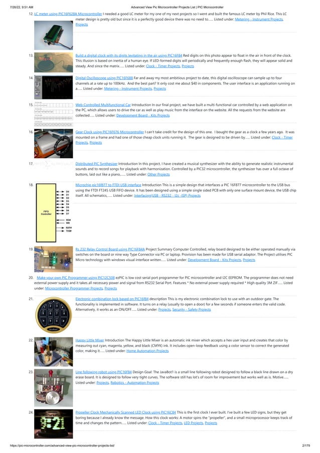 Advanced View Pic Microcontroller Projects List _ PIC Microcontroller.pdf