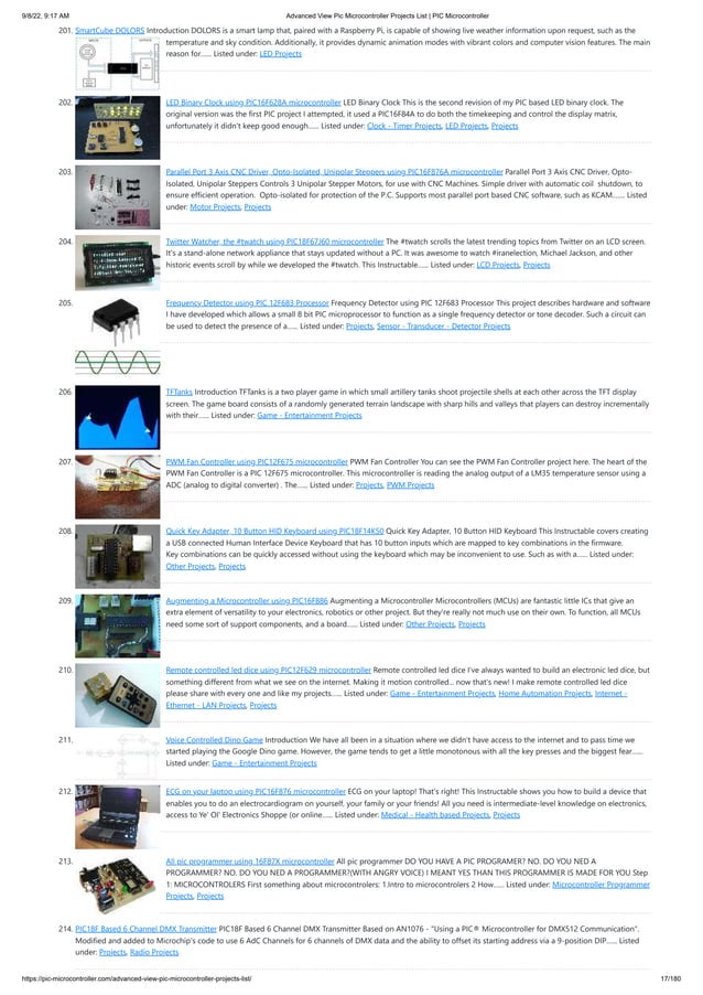 Advanced View Pic Microcontroller Projects List _ PIC Microcontroller.pdf