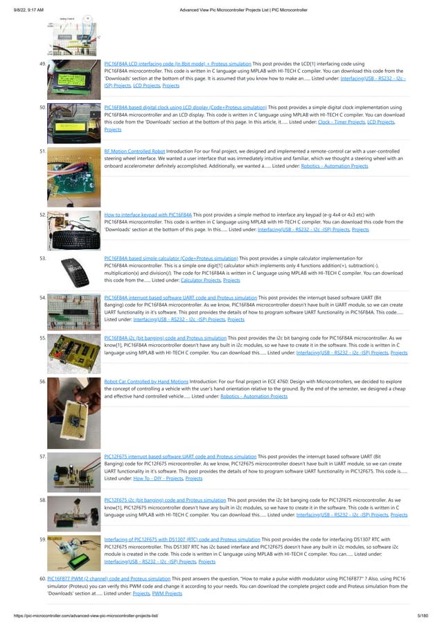 Advanced View Pic Microcontroller Projects List _ PIC Microcontroller.pdf