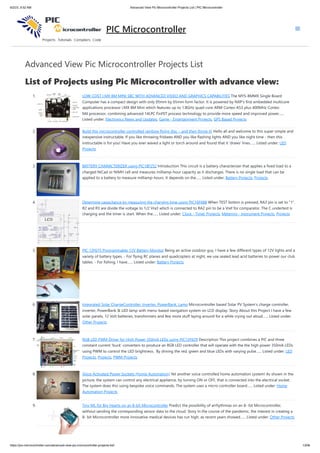 Advanced View Pic Microcontroller Projects List _ PIC Microcontroller.pdf