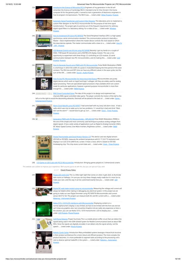 Advanced View Pic Microcontroller Projects List _ PIC Microcontroller.pdf