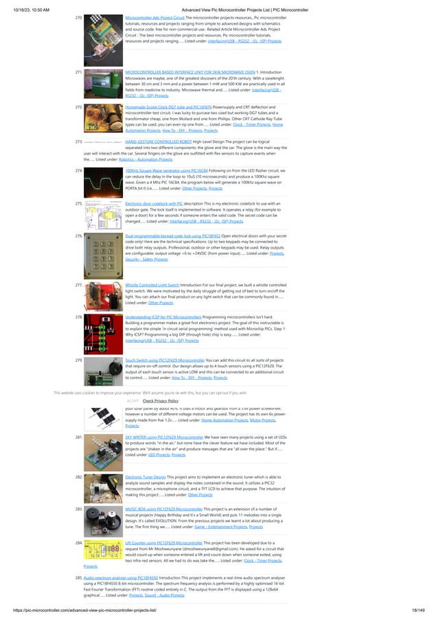 Advanced View Pic Microcontroller Projects List _ PIC Microcontroller.pdf