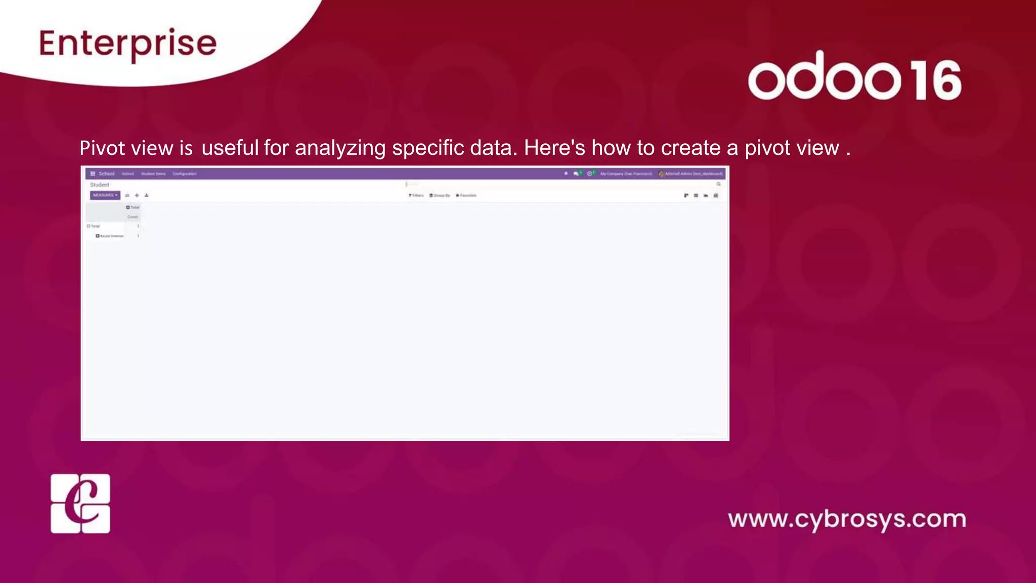 Advanced Views - Pivot View | PPTX