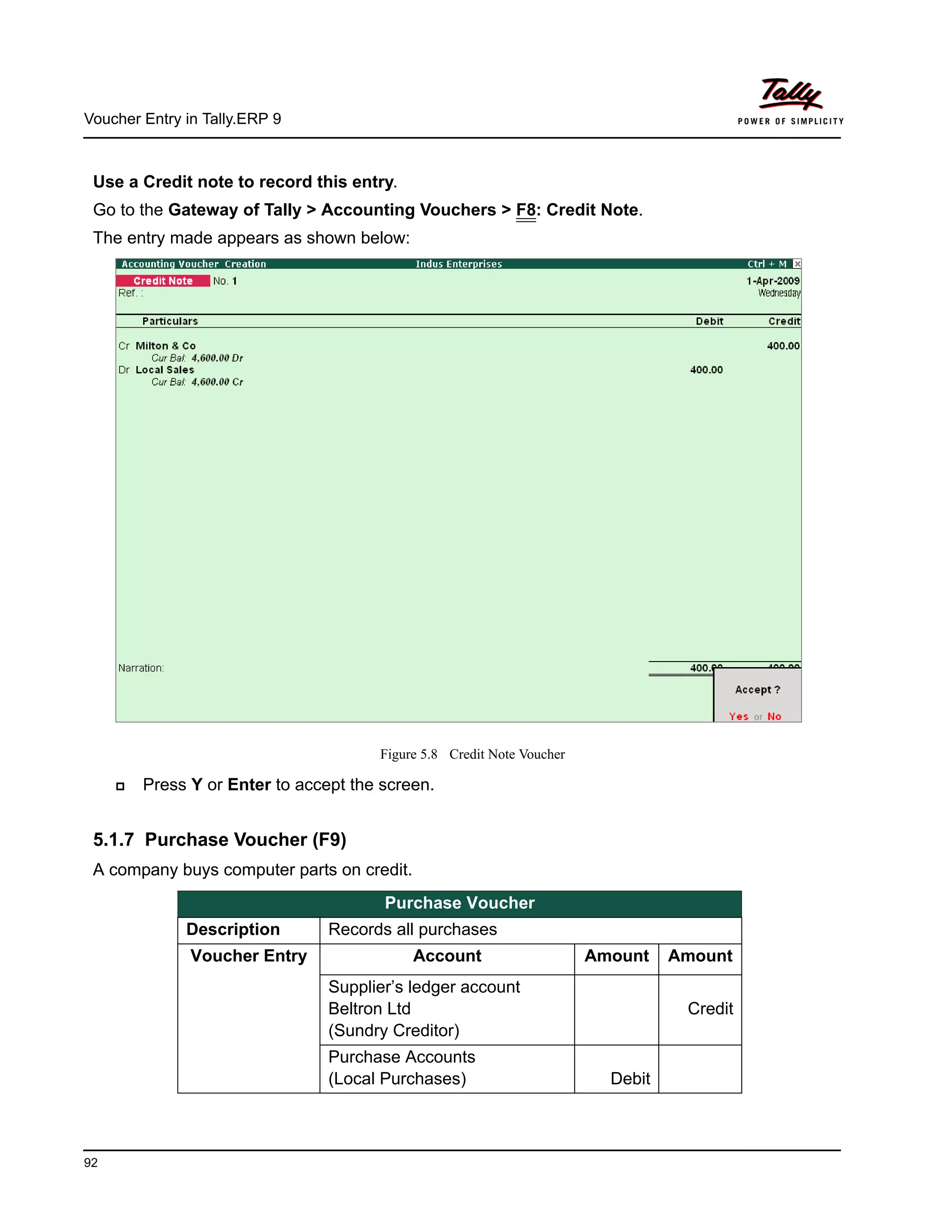 Advanced voucher entry tutorial in Tally ERP 9 | PDF
