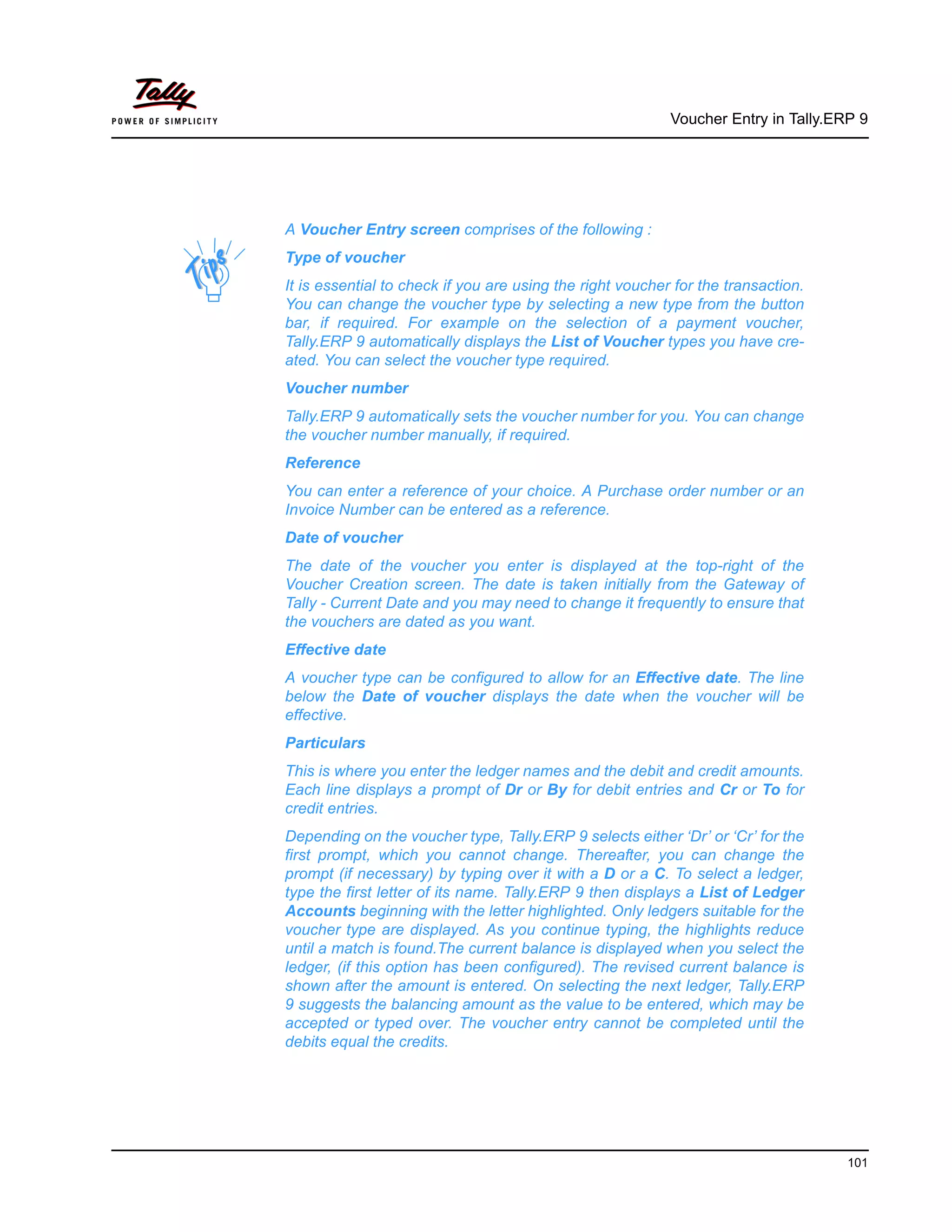 Advanced voucher entry tutorial in Tally ERP 9 | PDF