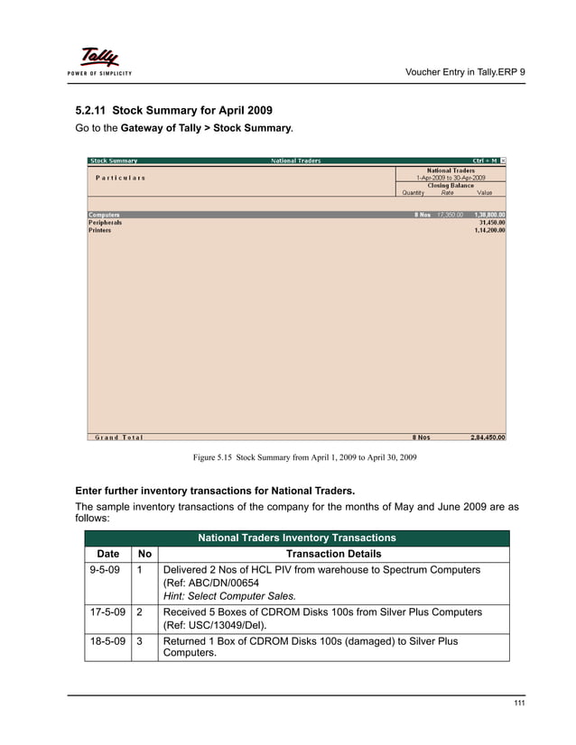 Advanced voucher entry tutorial in Tally ERP 9 | PDF | Credit Cards | Personal Debt